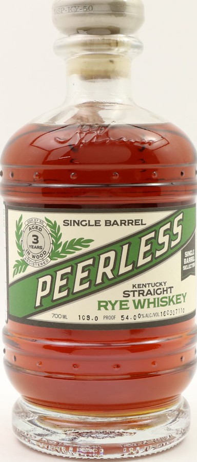 Peerless 3yo Single Barrel The Merchant's Cask R160307110 Nickolls ...